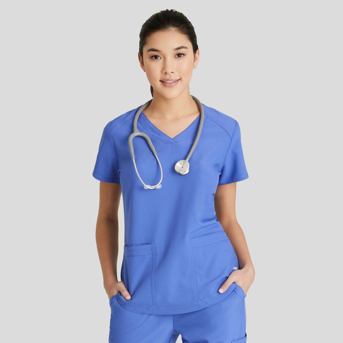 Rhythm Scrub Top | Vivid Lapis – Robert's Medical Uniforms