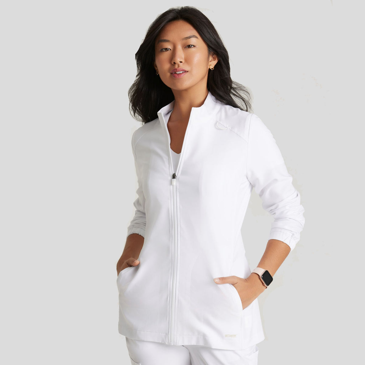 Virtue Warm-up Scrub Jacket | White – Robert's Medical Uniforms