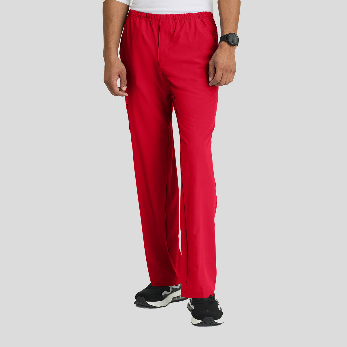 Men's Structure 4-Pockets Zip-Fly Scrub Pant | Red – Robert's Medical ...