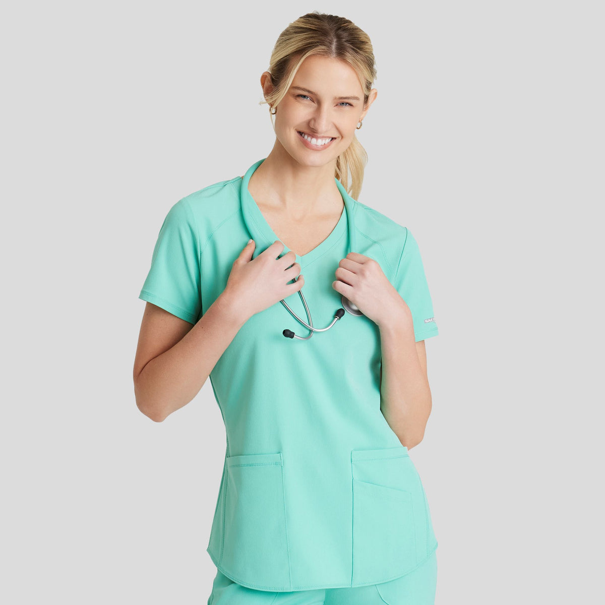 Breeze Scrub Top | Light Jade – Robert's Medical Uniforms