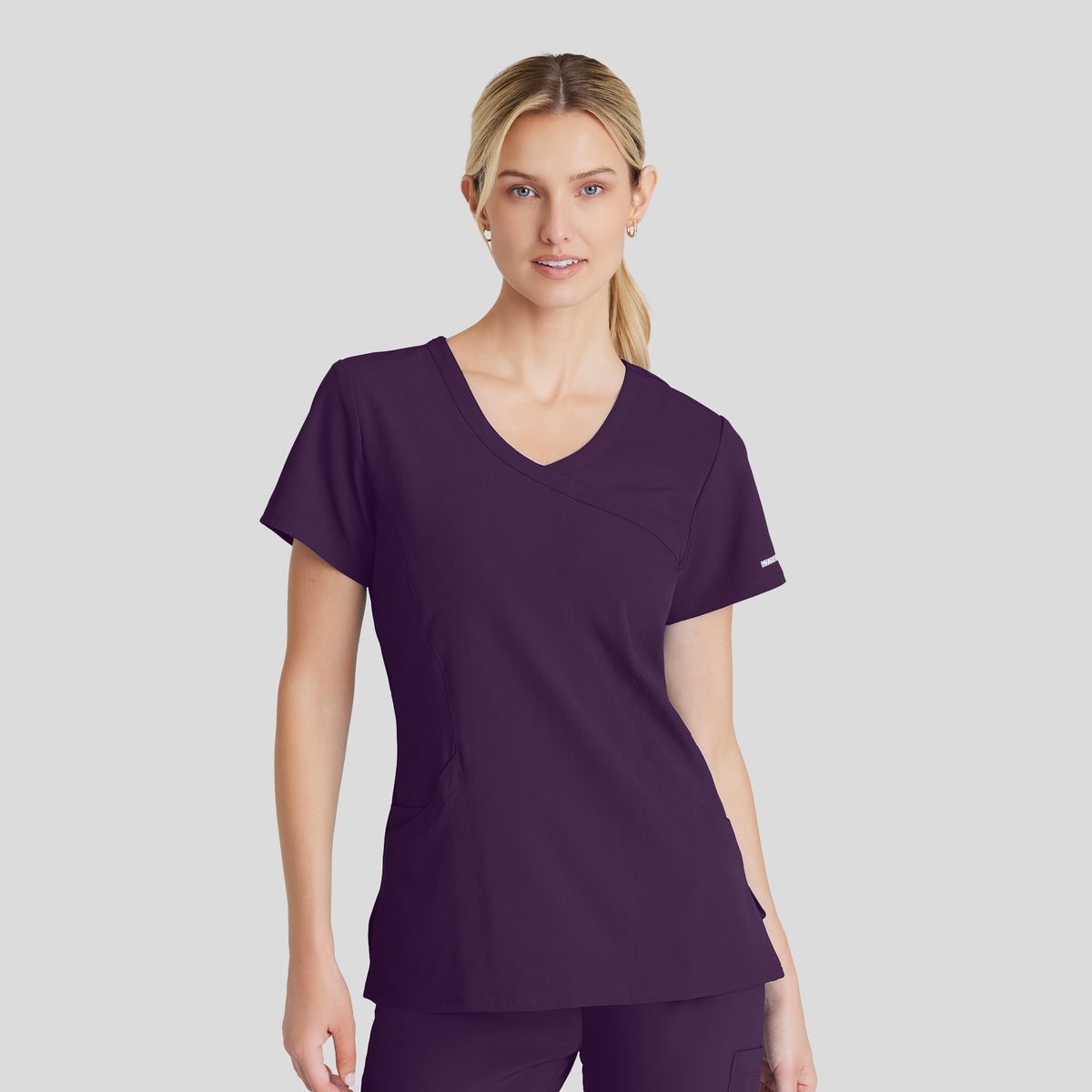 Reliance 3-Pocket Crossover V-Neck Scrub Top | Eggplant – Robert's ...