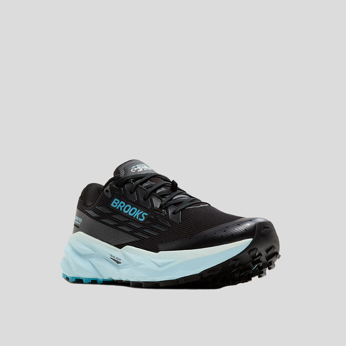 Cascadia 19 GTX | Black/Ebony/Blue Flower – Robert's Medical Uniforms