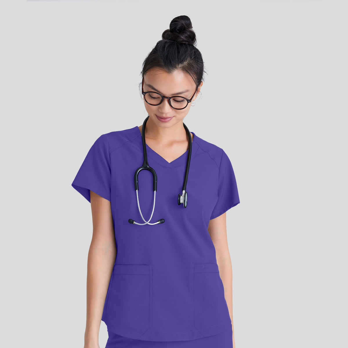 Rhythm Scrub Top | New Grape – Robert's Medical Uniforms
