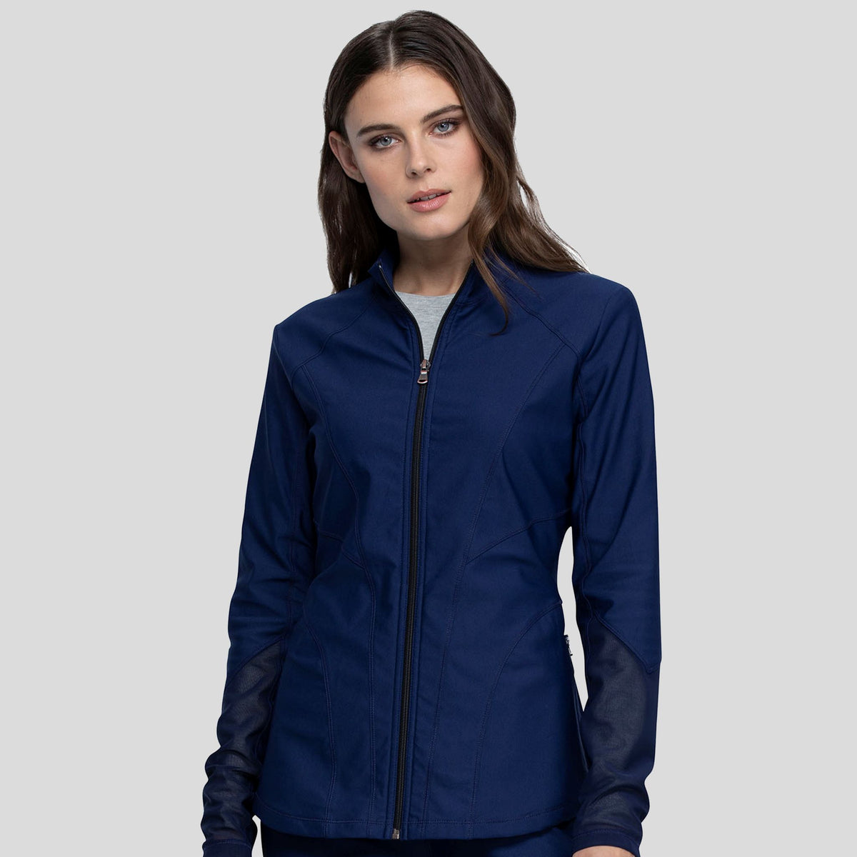 Zip Front Jacket | Navy – Robert's Medical Uniforms