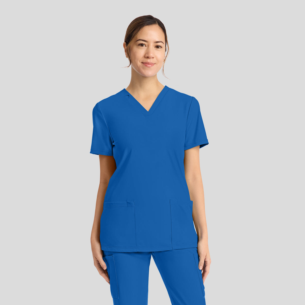 Achieve 2-Pocket Scrub Top | Royal – Robert's Medical Uniforms