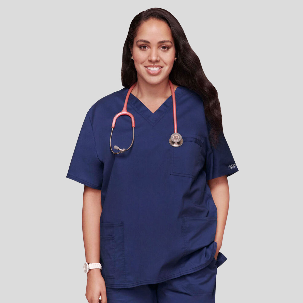 Unisex V-Neck | Navy – Robert's Medical Uniforms