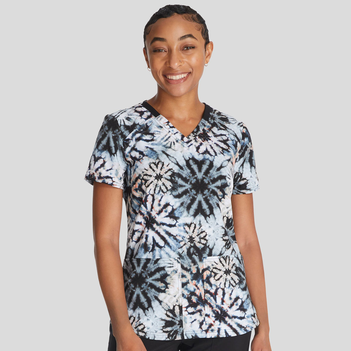 Organic Tie Dye Print Top – Robert's Medical Uniforms