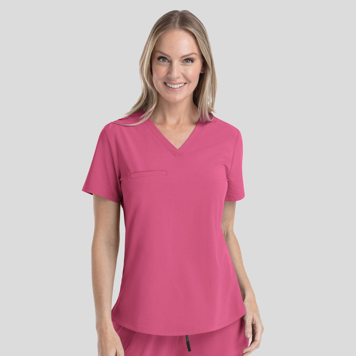 Tuck-In Top | Shocking Pink – Robert's Medical Uniforms