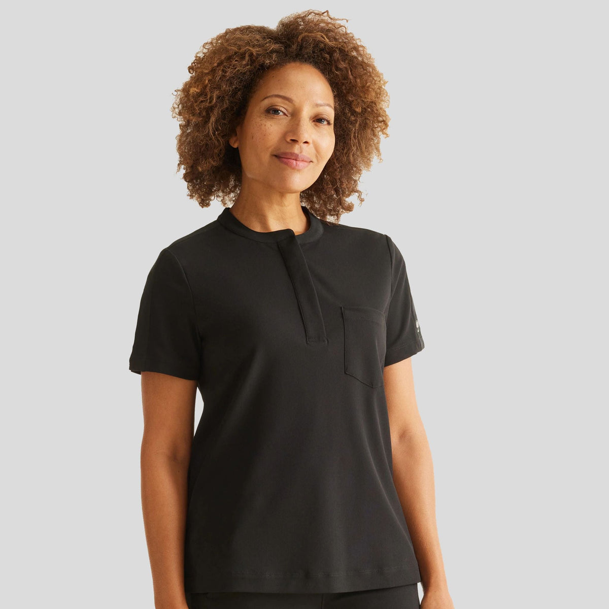 Women's Kate Scrub Top | Black – Robert's Medical Uniforms