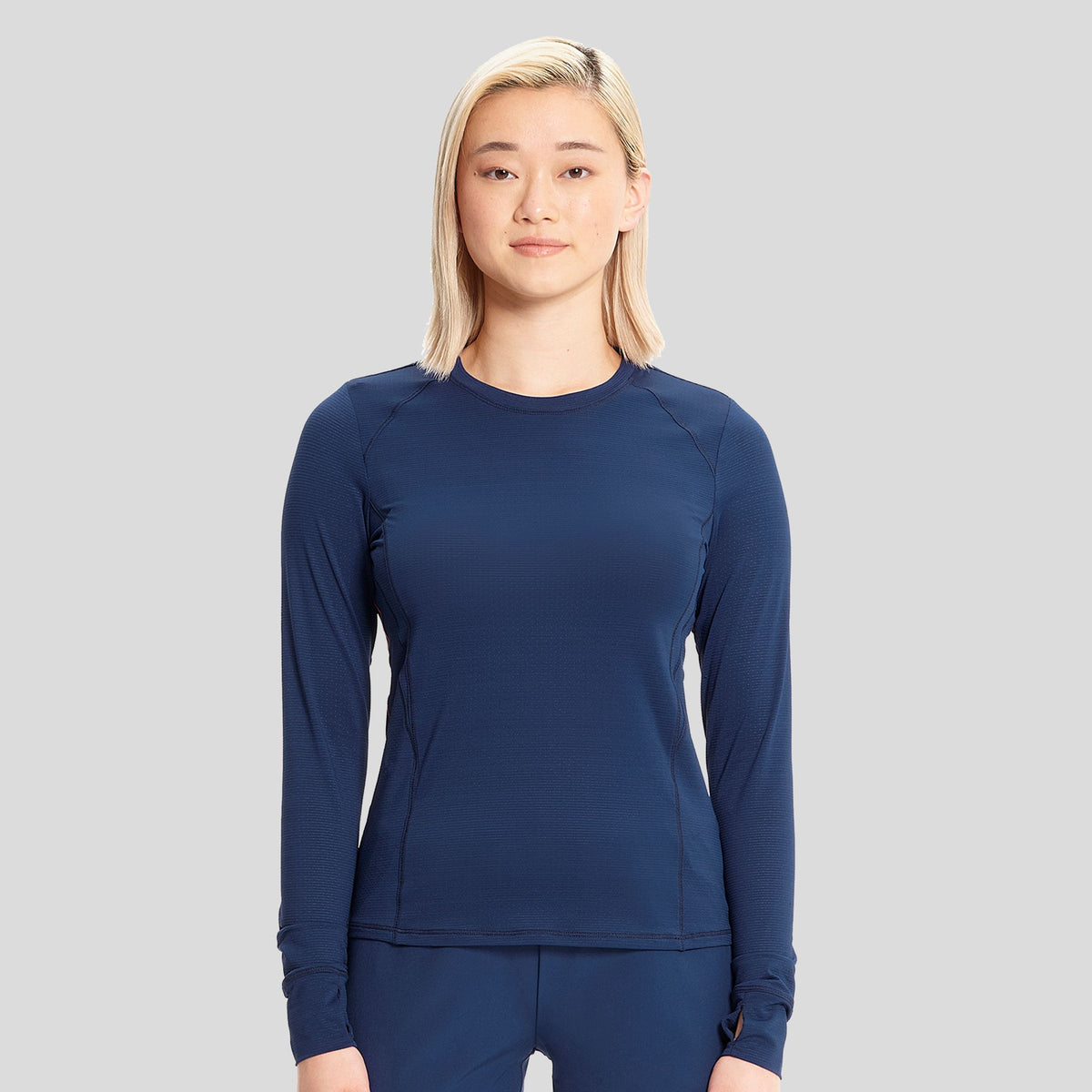 Long Sleeve Performance Underscrub | Navy – Robert's Medical Uniforms