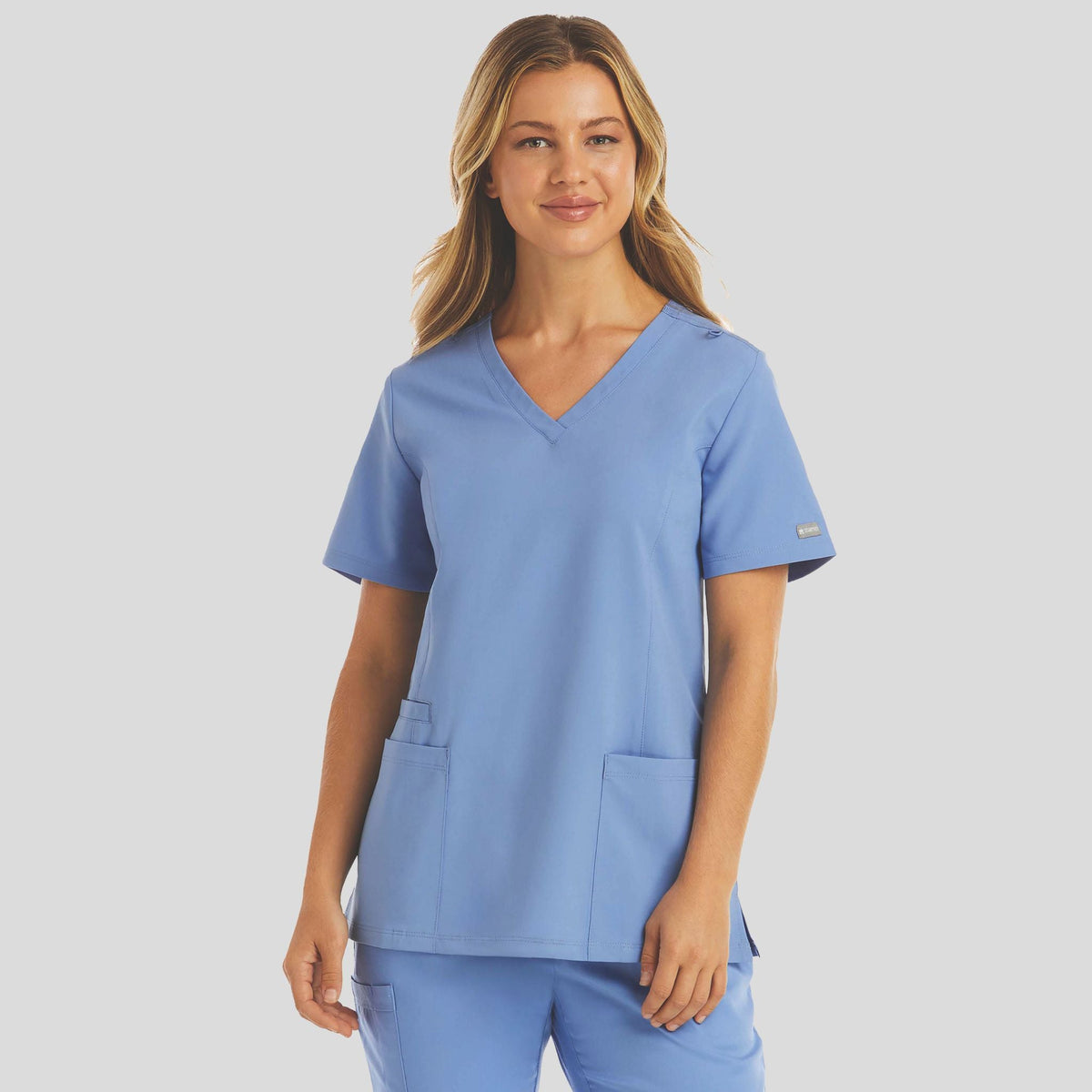 Women's Double V-neck Top | Ciel – Robert's Medical Uniforms