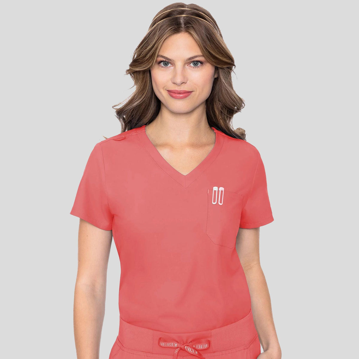 One Pocket Top | Coral – Robert's Medical Uniforms