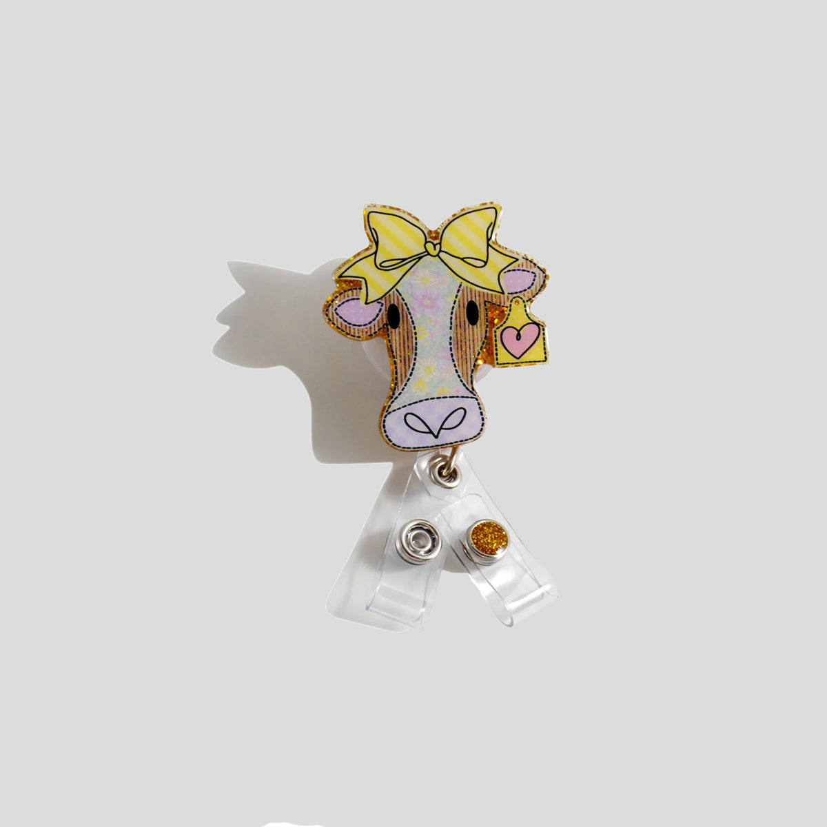 Glitterific Cow Badge Holder – Robert's Medical Uniforms