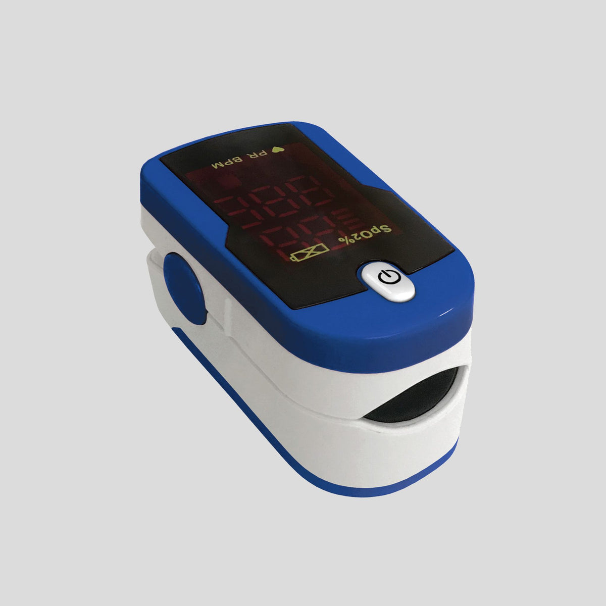 Deluxe Fingertip Pulse Oximeter | Royal/White – Robert's Medical Uniforms