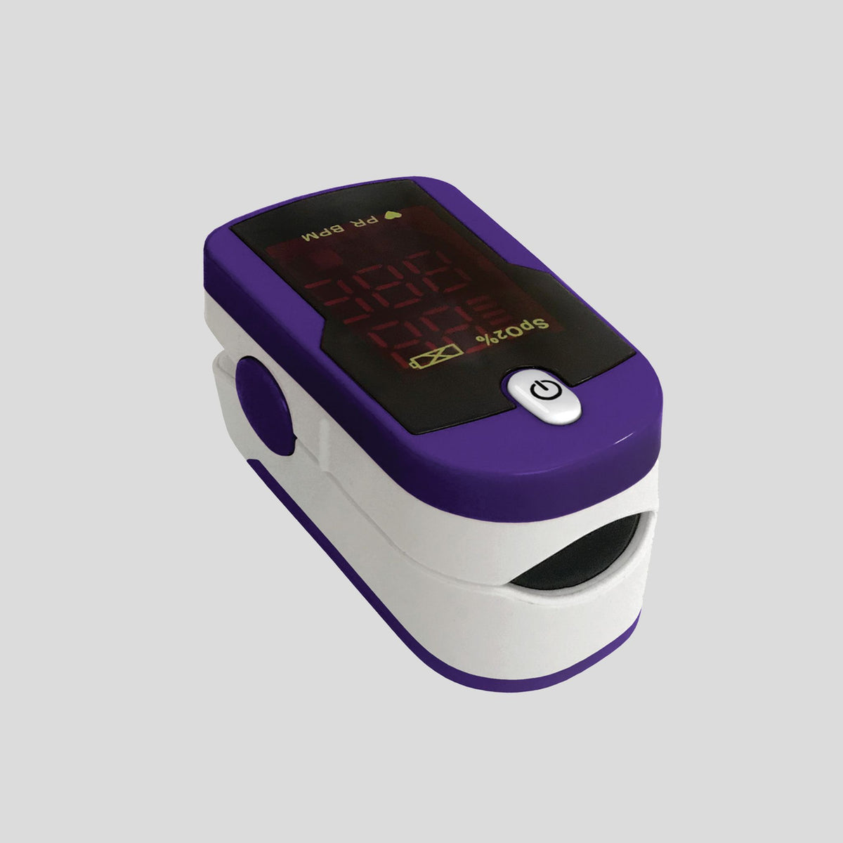 Deluxe Fingertip Pulse Oximeter | Purple/White – Robert's Medical Uniforms