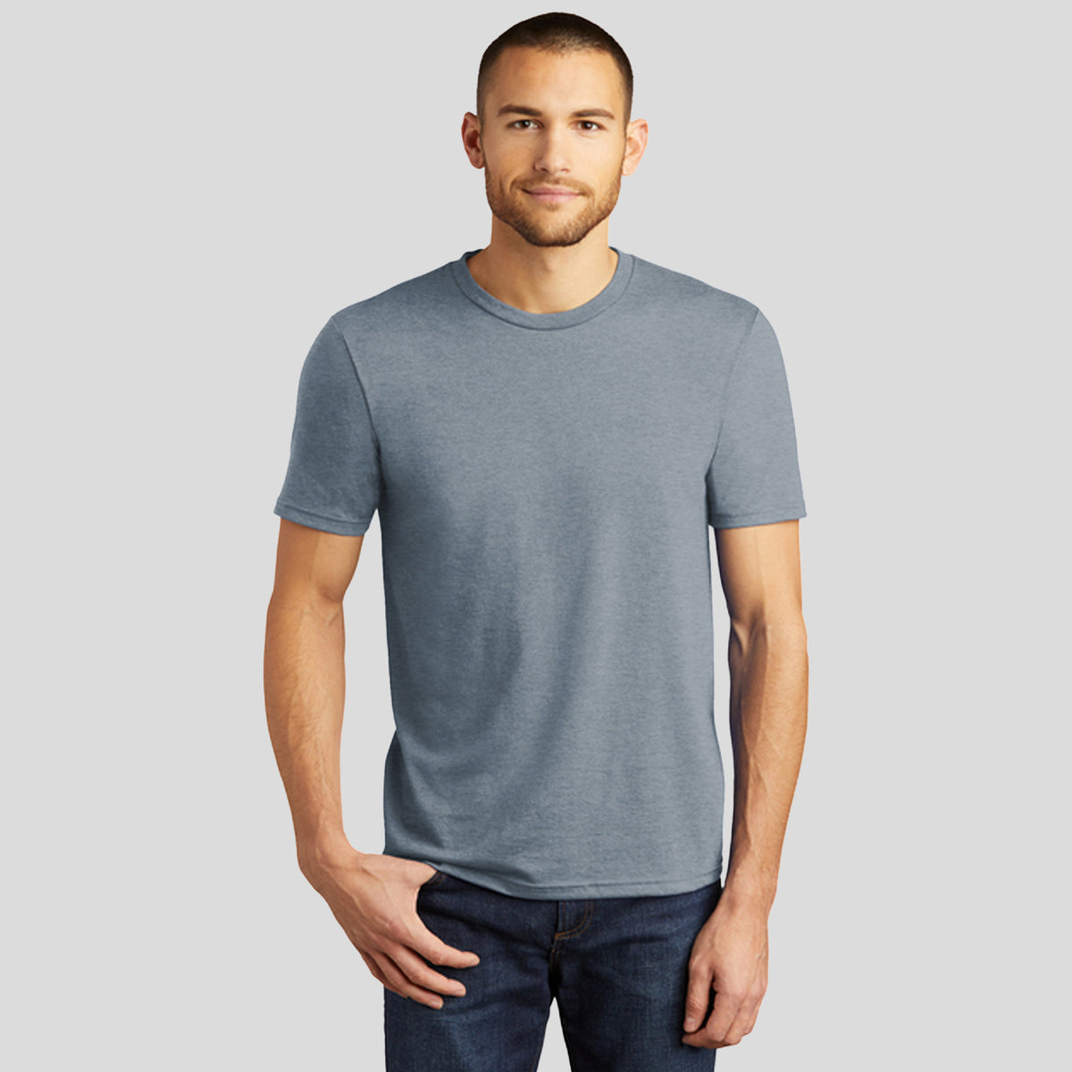 Perfect Tri® Tee | Flint Blue Heather – Robert's Medical Uniforms