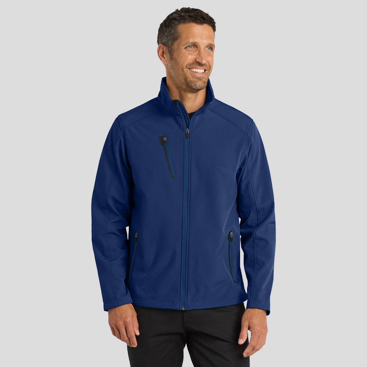 Welded Soft Shell Jacket | Estate Blue – Robert's Medical Uniforms