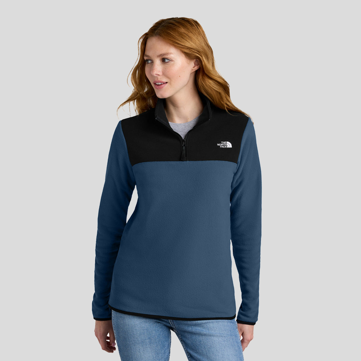 Women's Glacier 1/4-Zip Fleece | Shady Blue/TNF Black – Robert's ...