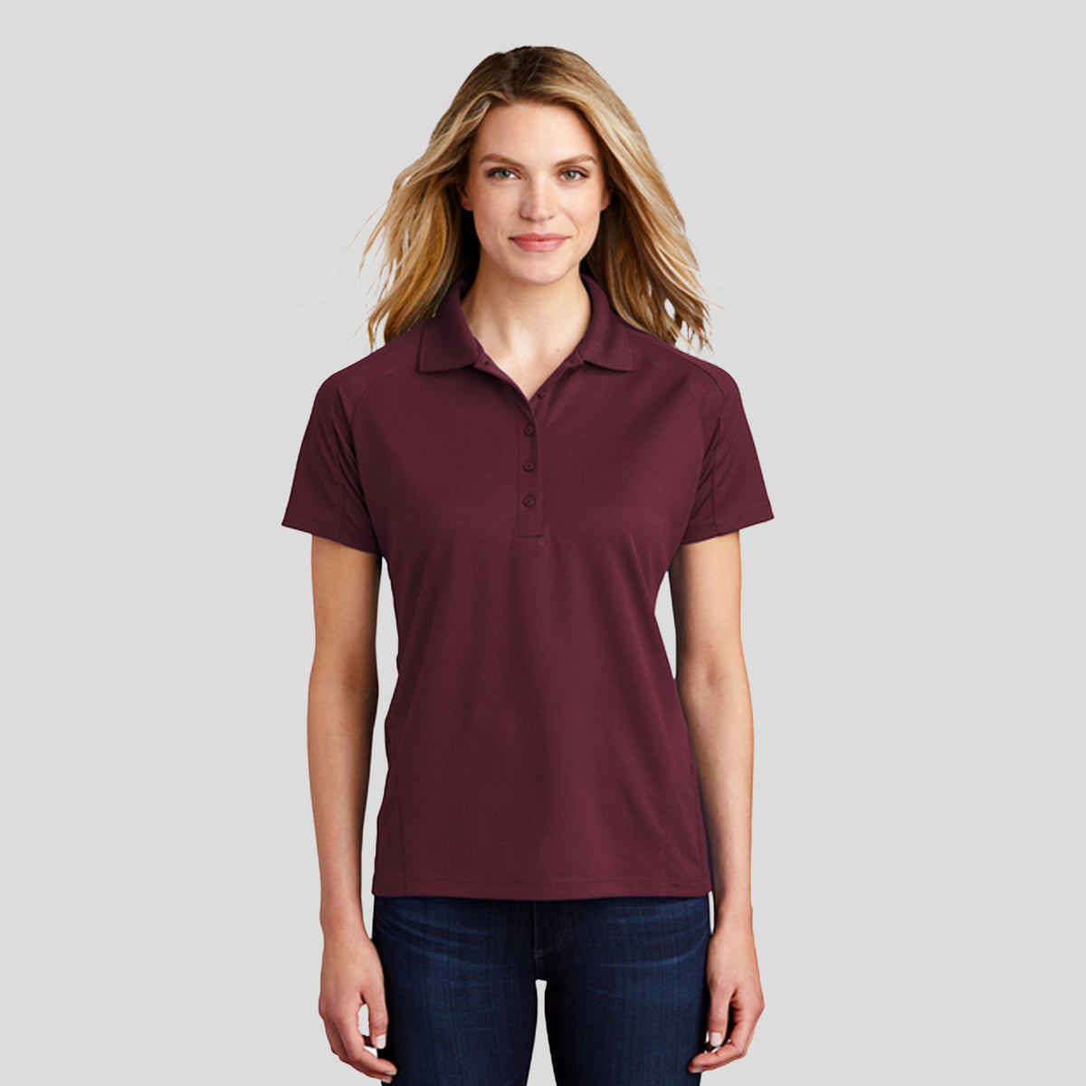 Women's Dri-Mesh® Pro Polo | Maroon – Robert's Medical Uniforms
