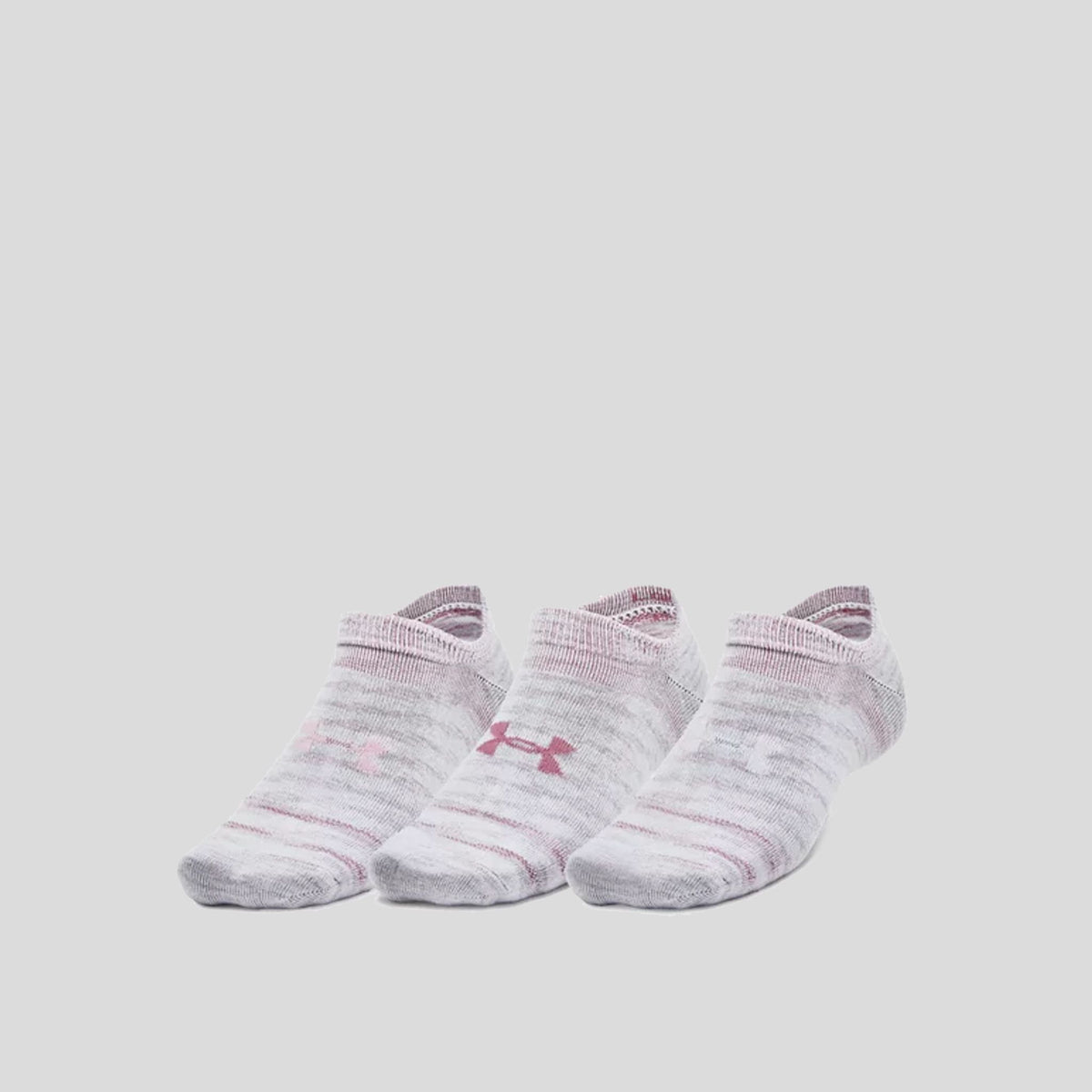 Unisex UA Essential 3-Pack No-Show Socks | White/Pink Elixir – Robert's ...