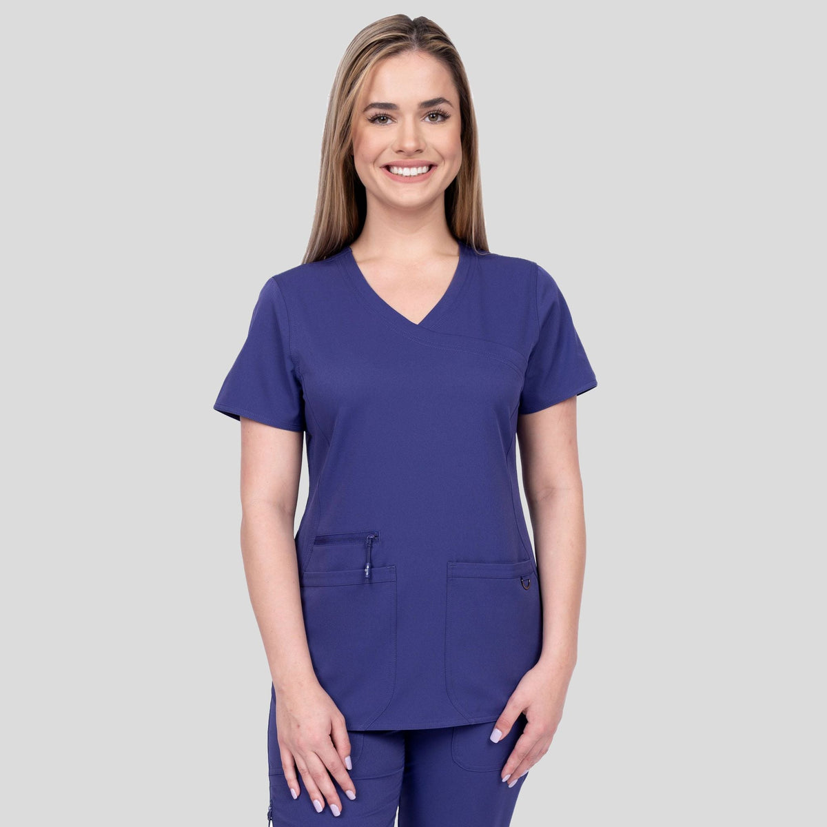 Madi Side Knit Top | Grape – Robert's Medical Uniforms