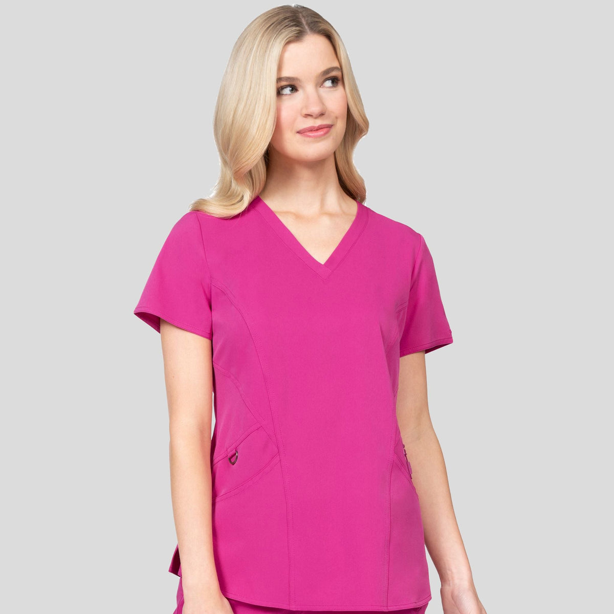 Ava Back Knit Top | Raspberry – Robert's Medical Uniforms