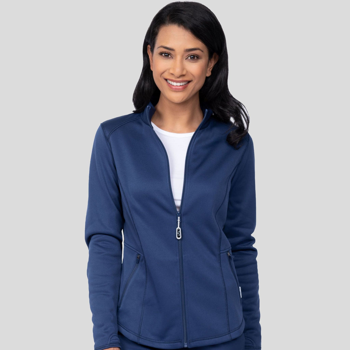 Megan Bonded Fleece Jacket | Navy – Robert's Medical Uniforms